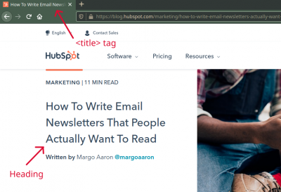 How To: Get your H1 Title Tags to help your SEO